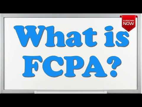 What is the full form of FCPA?