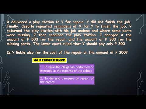 Obligations: Nature & Effects of Obligations with BAR EXAM QUESTIONS Part 2