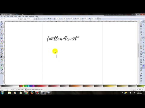 Accessing glyphs in inkscape