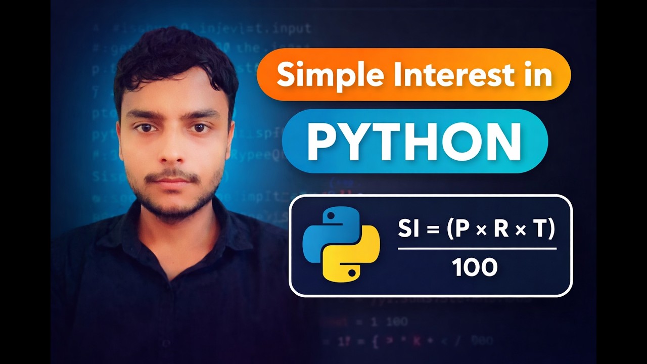 Python Program to Calculate Simple Interest (Step-by-Step)