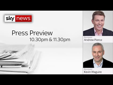 The Press Preview - A first look at Thursday's papers
