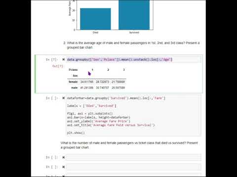 MSE 3114 Lesson 3 pandas groupby bar pie charts