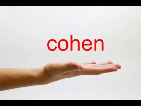 How to Pronounce cohen - American English