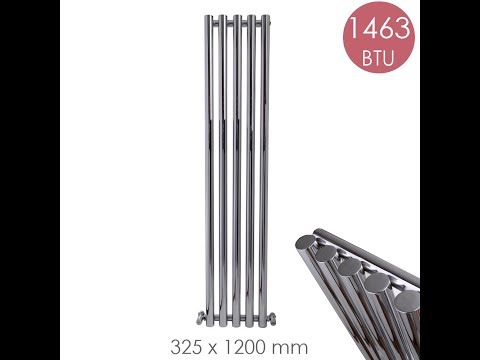 Radiators: MOUNTAIN Designer Vertical Radiator, Round Tube, For Central Heating