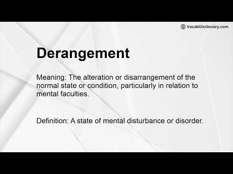 Derangement Meaning