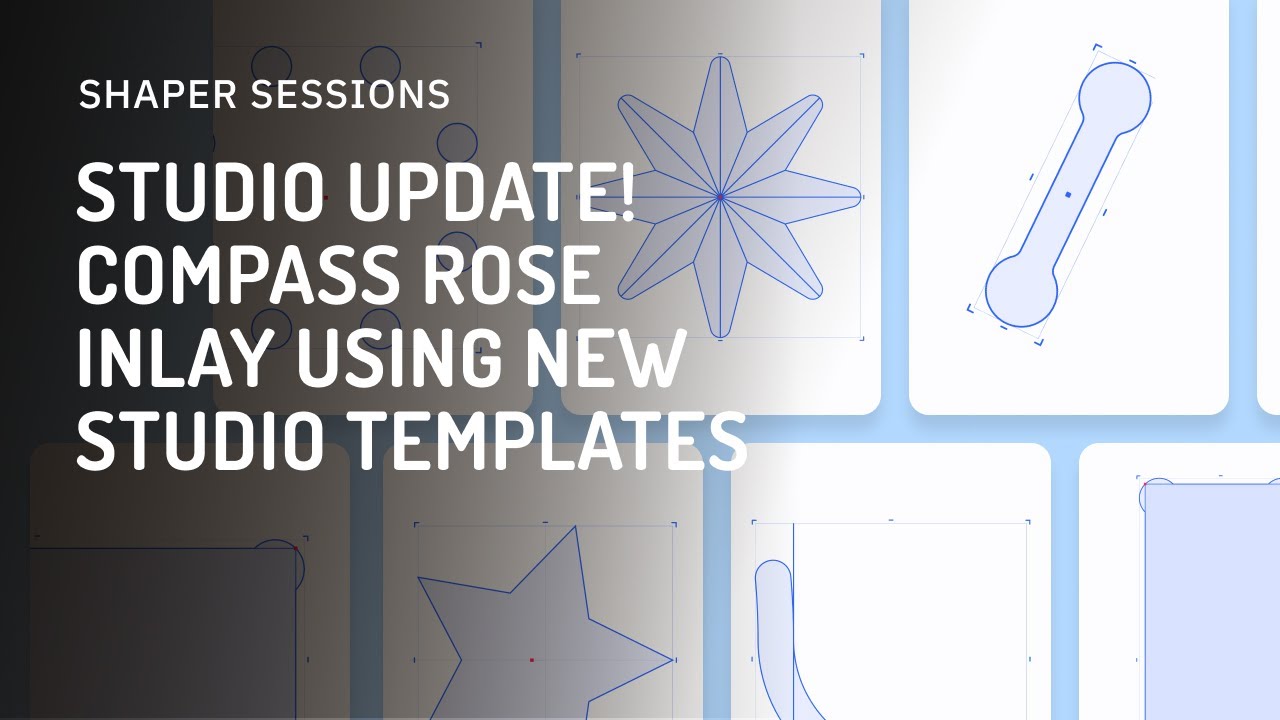Session 142 - English: Studio Update! Compass Rose Inlay Using NEW Studio Templates