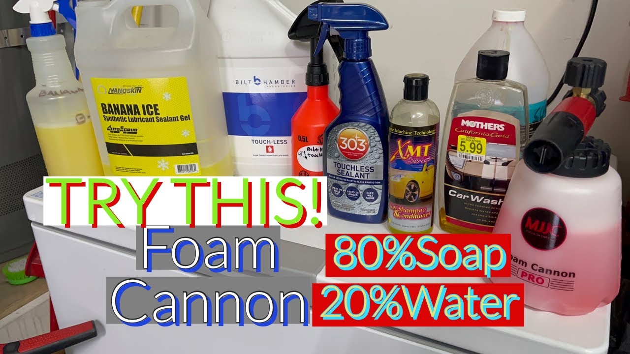 Foam Cannon 80%Soap 20%Water/Tesla/Car Wash/Auto Detailing/Save Time/Detailing Products