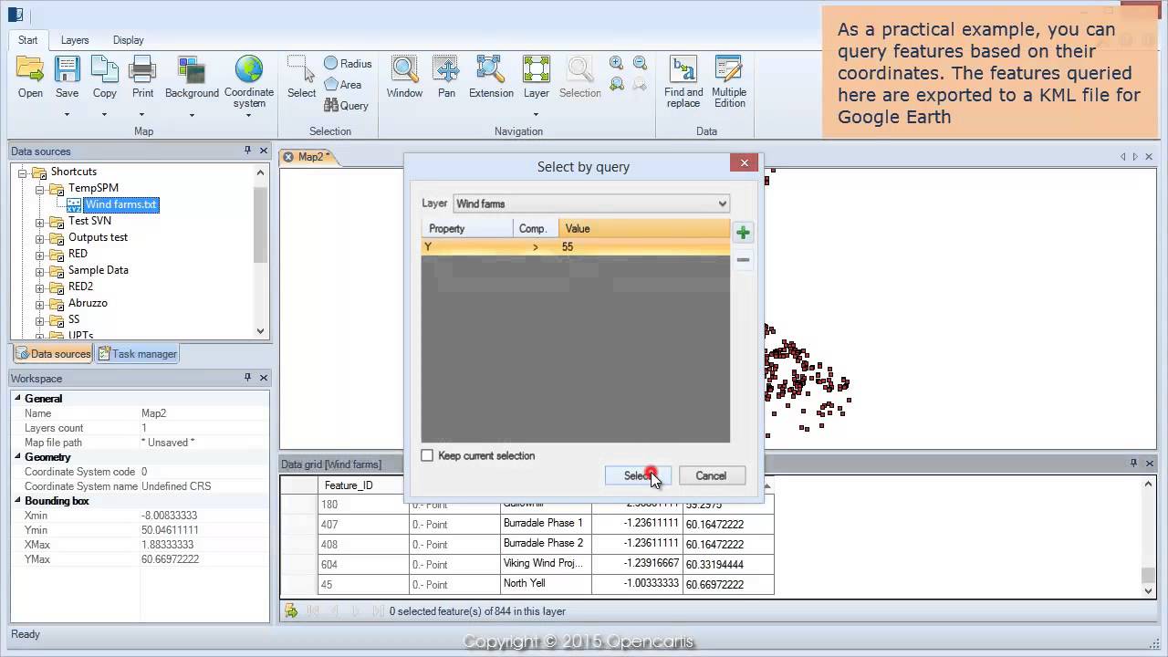 Point coordinates also as data fields (Desktop) - Spatial Manager™ Blog