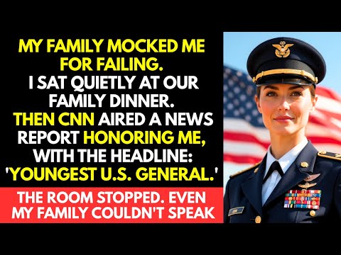 Family Mocked Me for Failing — Then The CNN Honoring Me The Youngest General in U.S. History...