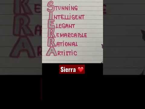 Meaning of the name SIERRA #meaning #name #sierra