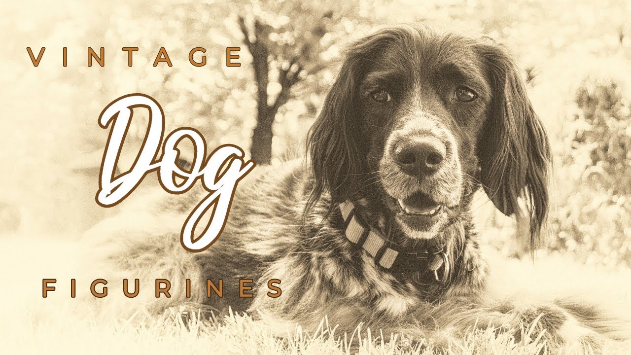 Vintage Dog Figurines Showcase