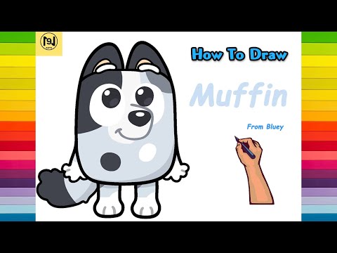How To Draw Muffin from Bluey Step by Step