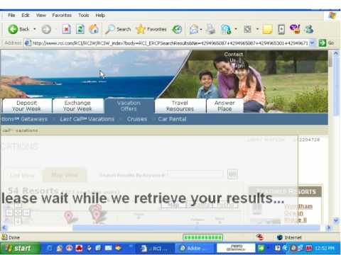 RCI Last Call and EXTRA Vacations Demonstration for Timeshare Owners