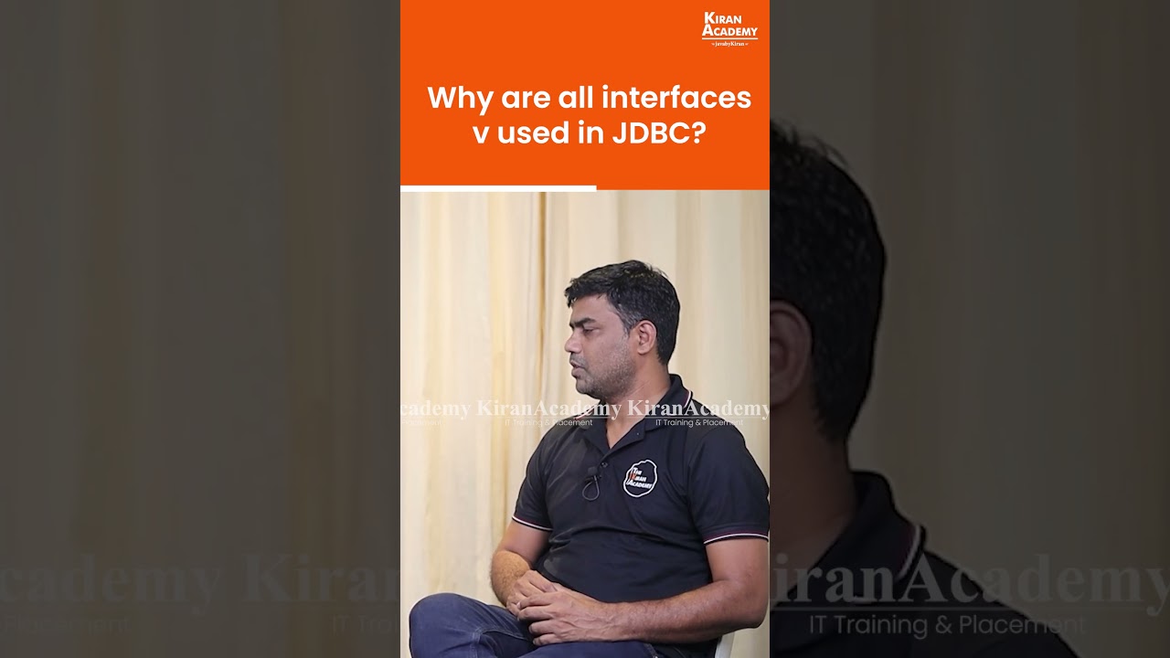 Why are all interfaces used in JDBC?