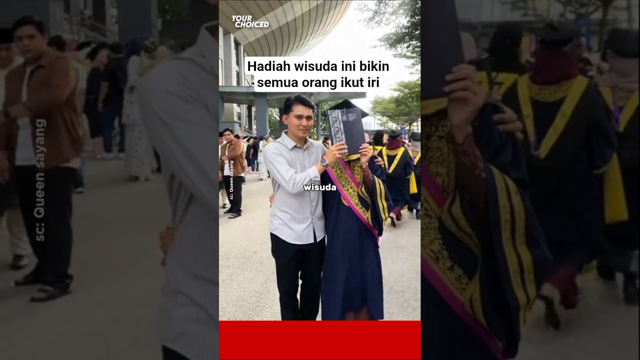 Who would have thought, behind the graduation book there was a surprise this big