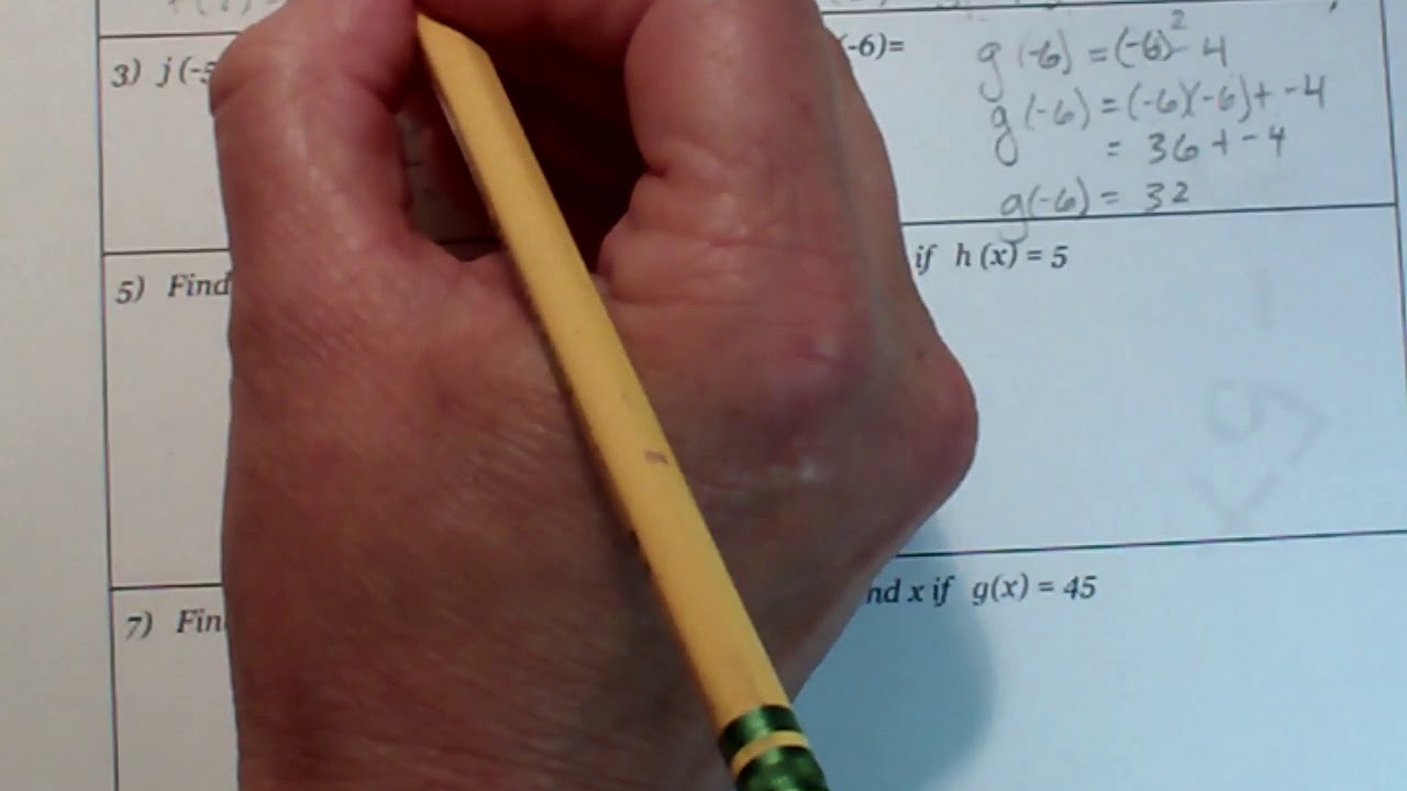 do your function worksheet with me (part 1)