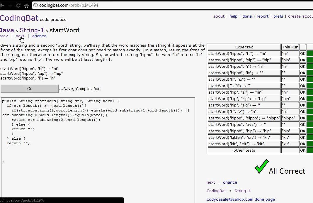 CodingBat.com Java Puzzles 14