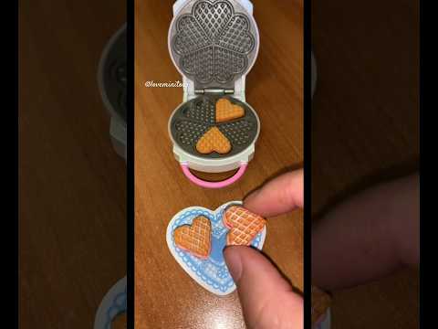 Re-ment Miniatures Heart Sweets Heart Waffles ♥️ 🧇 ASMR #shorts #rement #asmr #cute
