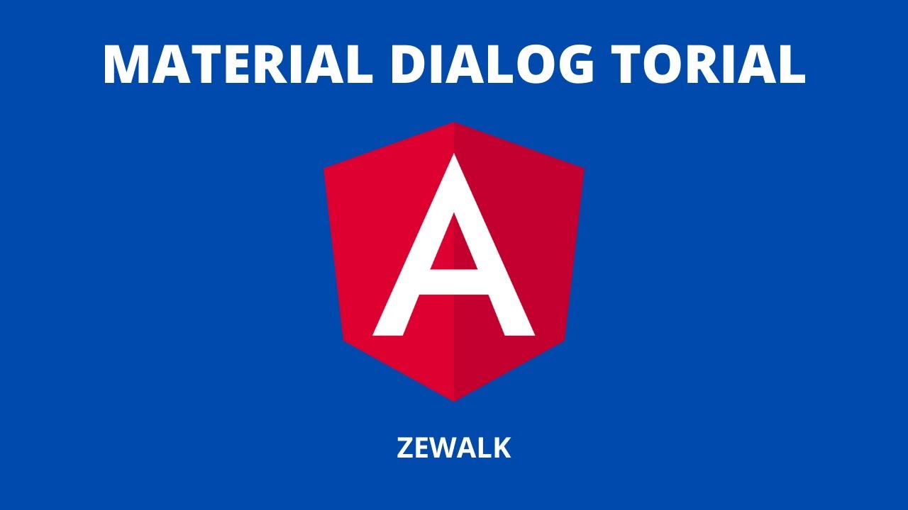 Angular Material Dialog Tutorial | Angular Material 12