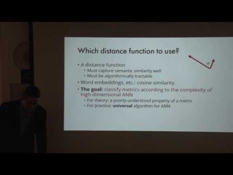 Nearest neighbor search for general symmetric norms via embeddings... - Ilya Razenshteyn