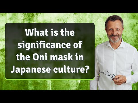 What is the significance of the Oni mask in Japanese culture?