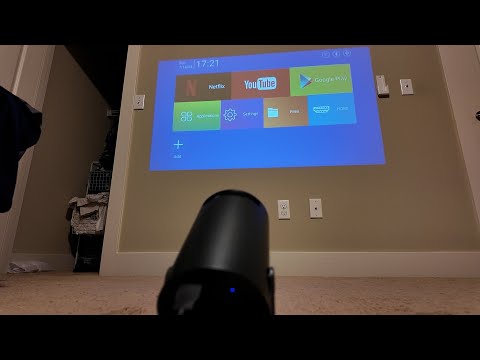 Mini Projector WiFi & Bluetooth: 180° Rotatable 1080P Smart Projector for Home & Outdoor Theater