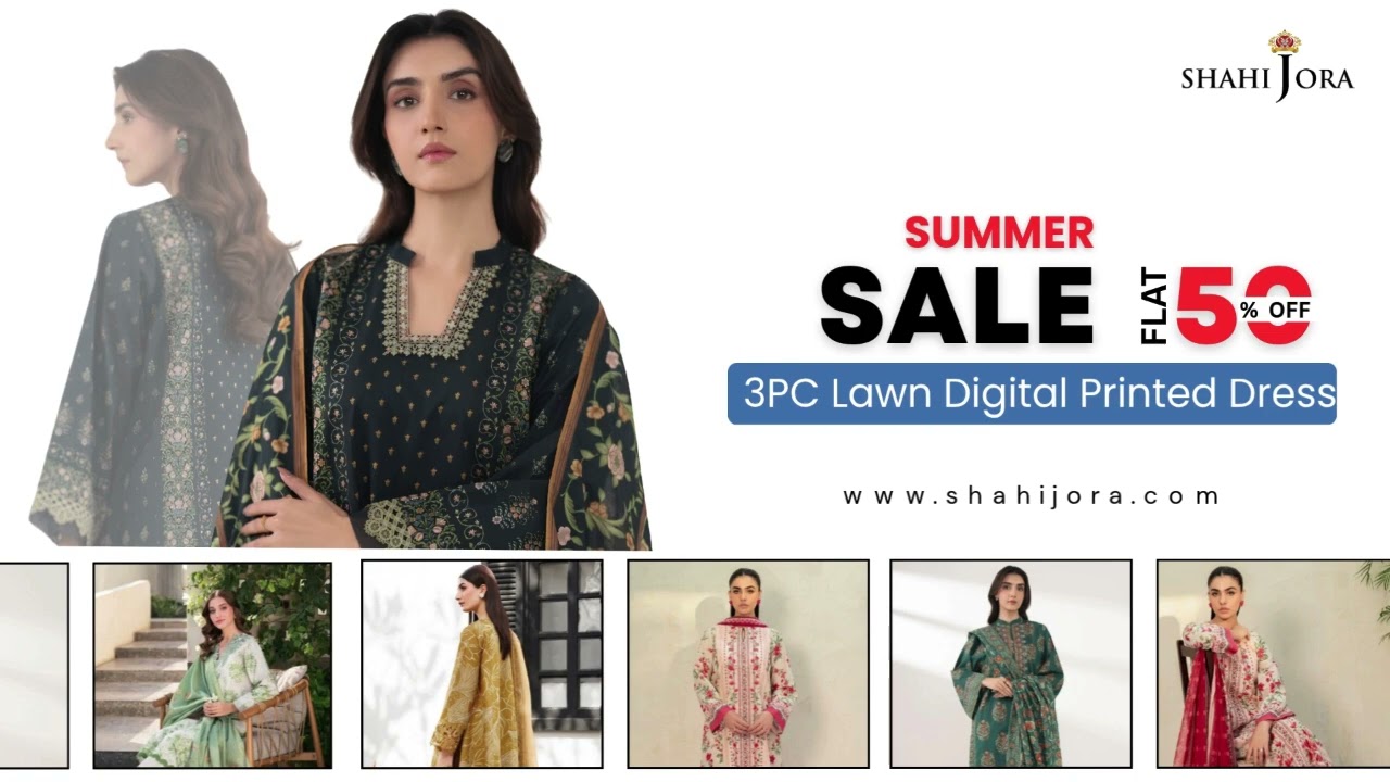 3 Piece Digital Printed Suit  Summer Lawn Collection 2026