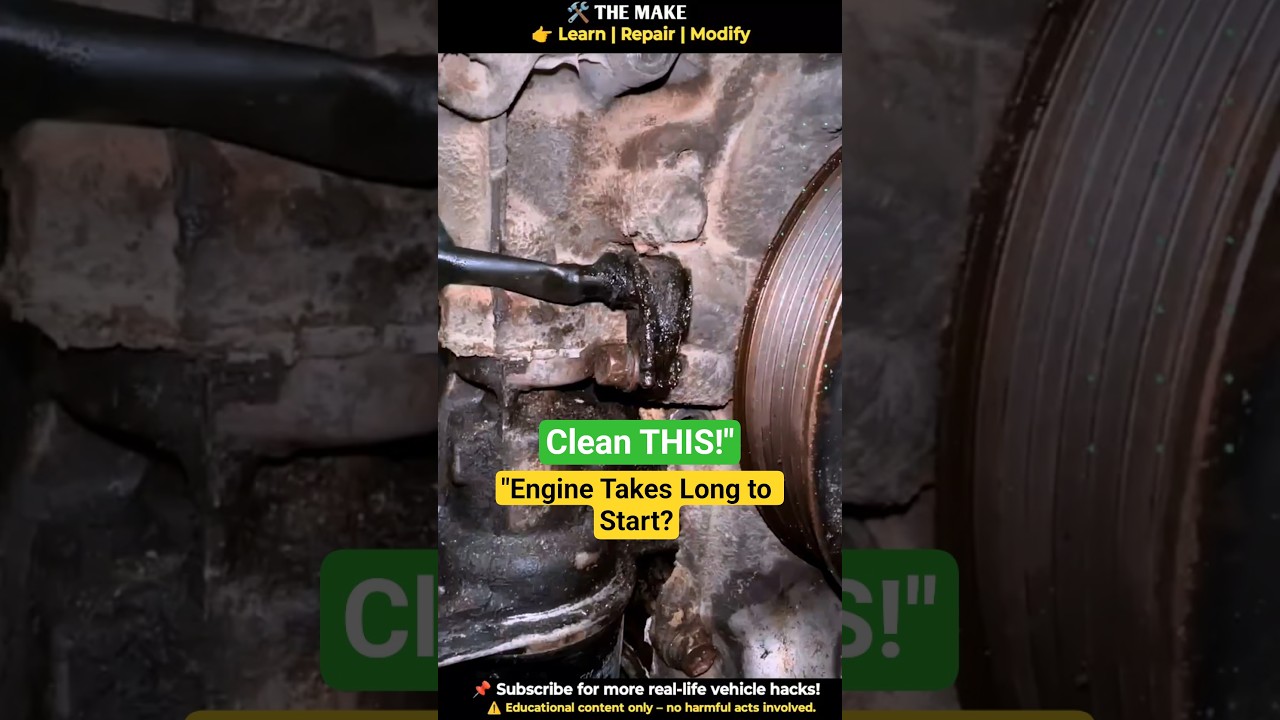 🔧 Clean Crankshaft Sensor to Fix#enginerepair #autodiy