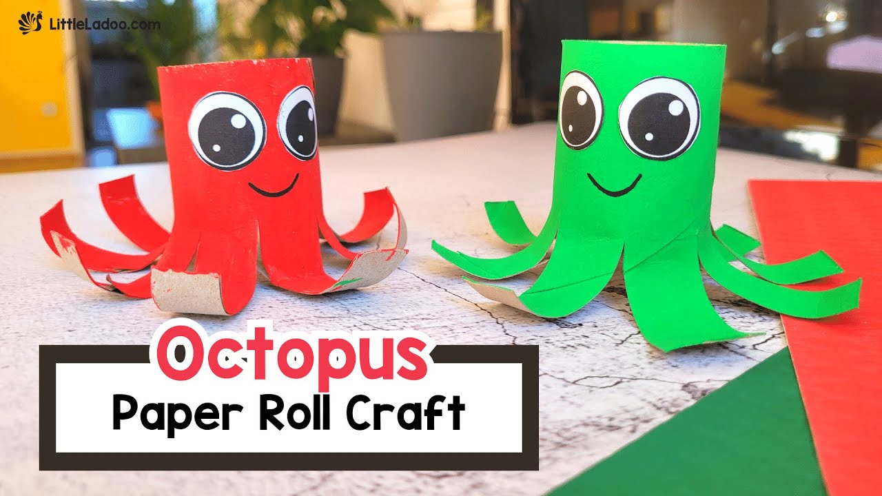 Toilet Paper Roll octopus Craft