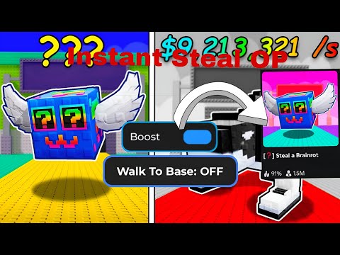 Steal A Brainrot SCRIPT | Instant Steal, Boost Speed, Boost Jump, Walk To Base