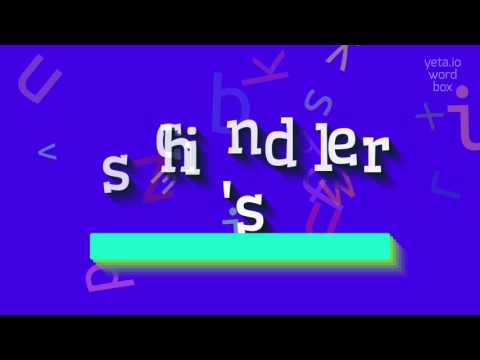 How to say "schindler's"! (High Quality Voices)