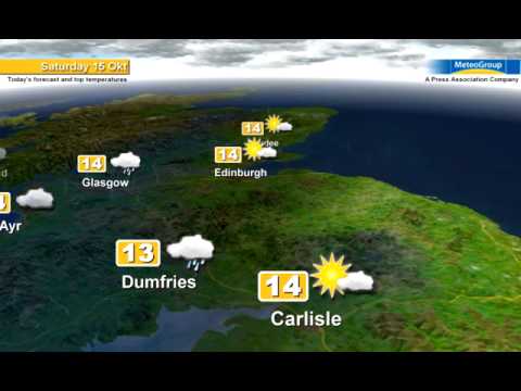 Weather forecast for Sat 15th Oct 2011