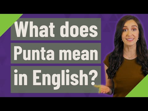 What does Punta mean in English?