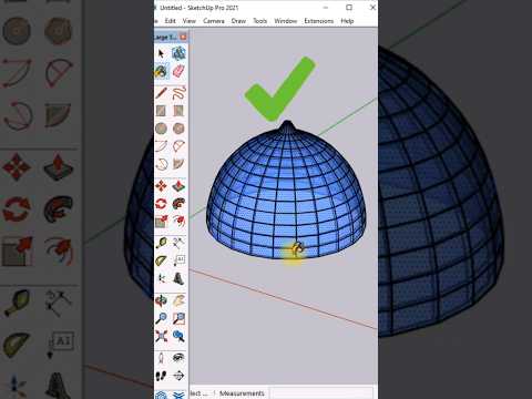 Fast 3D Glass Dome in SketchUp | JHS Plugin #sketchup #sketchupplugin