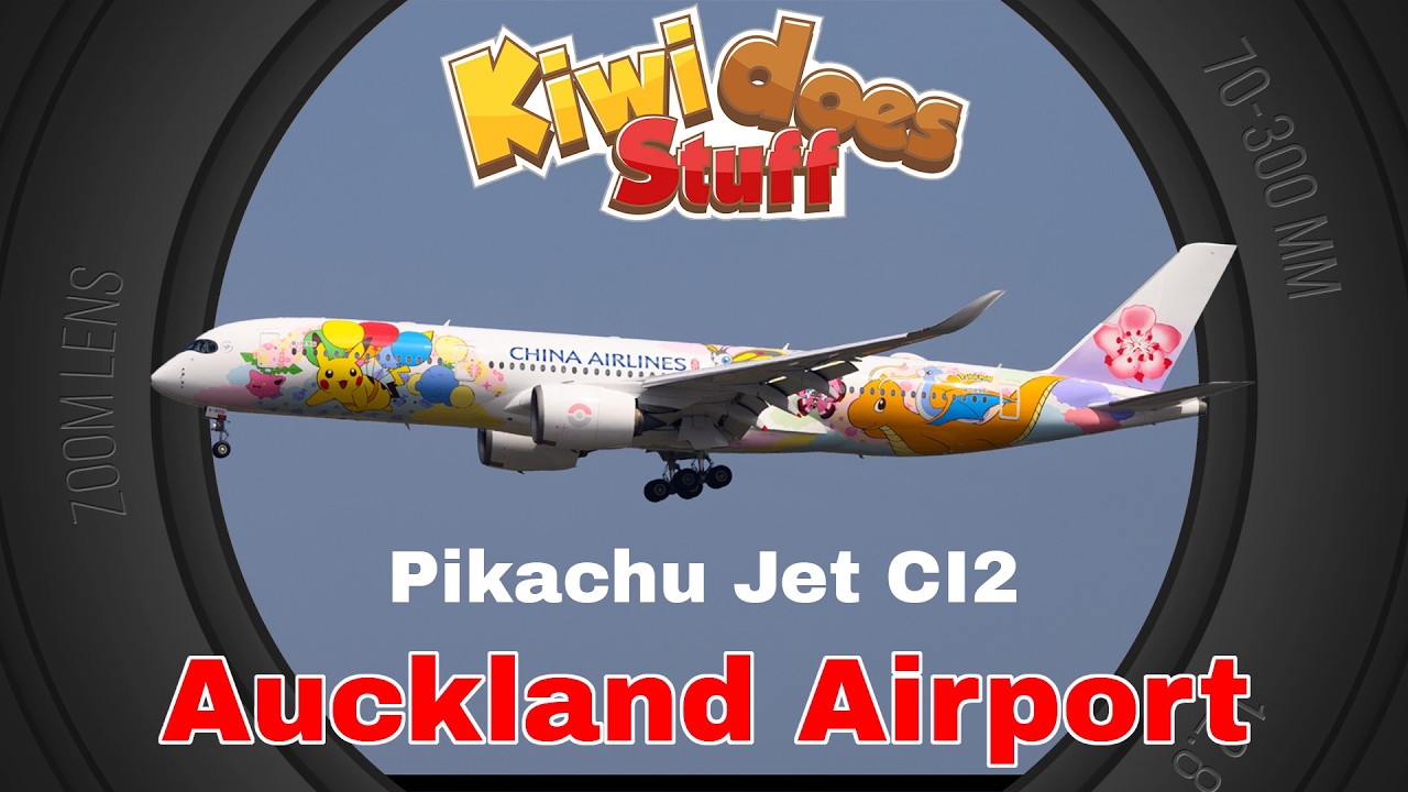 🔴LIVE  Pikachu visits Auckland | Kiwi Does Plane Spotting @ AKL | Auckland Airport🛫🛬