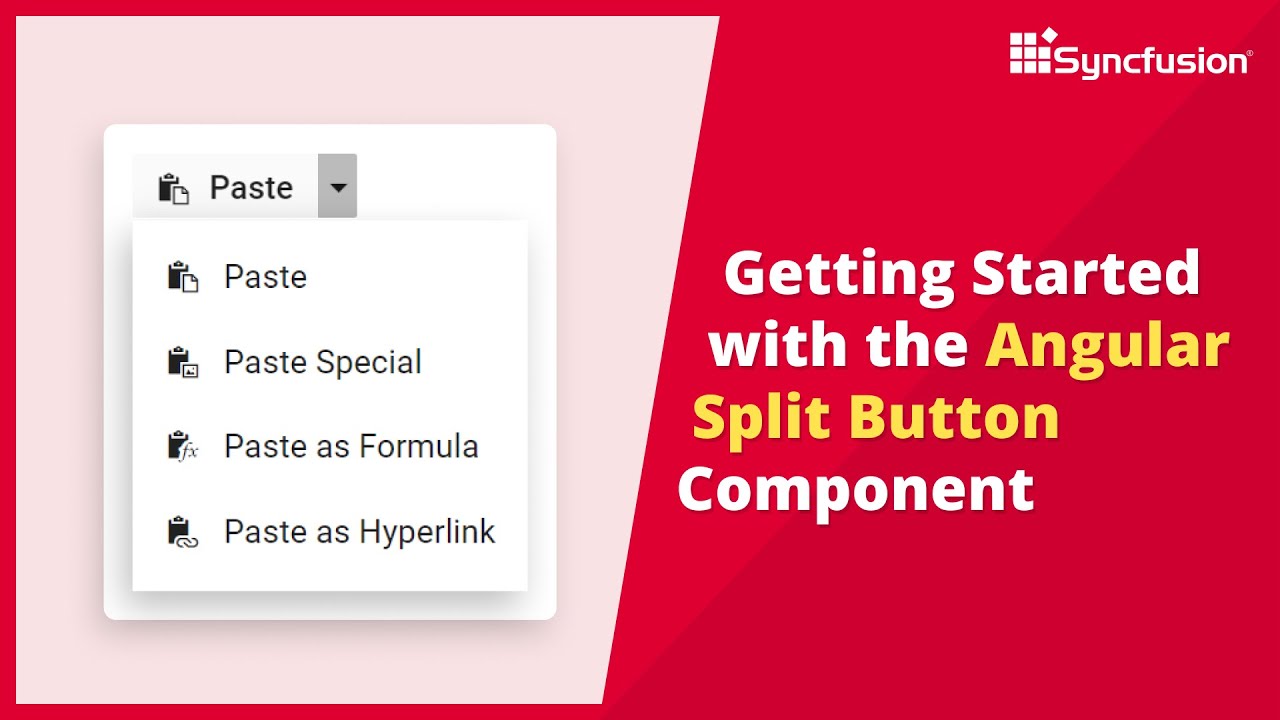 Getting Started with the Angular Split Button Component