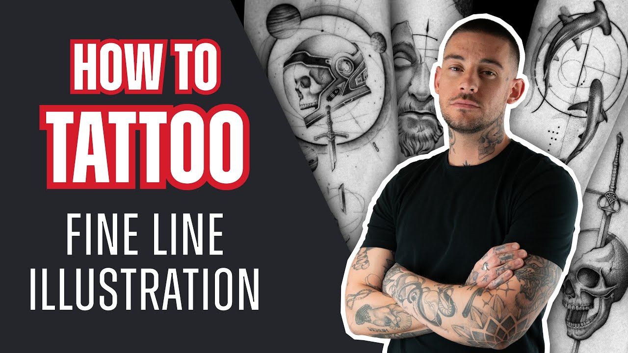 How to Tattoo Fine Line Illustration With Alex Lloyd | Tattoo Tutorial