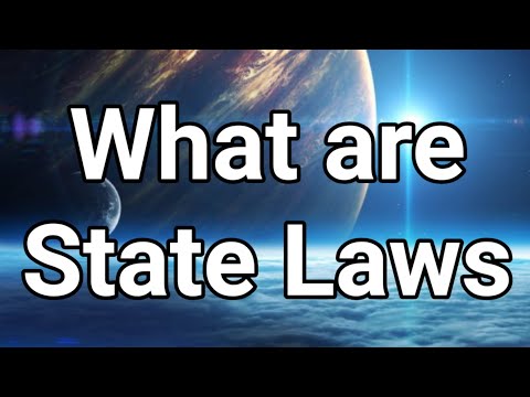 What are State Laws. Urdu/ English