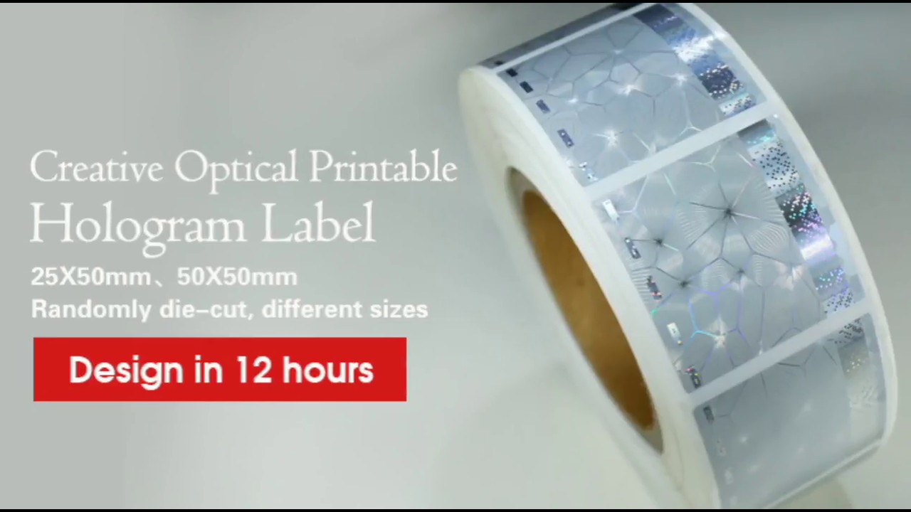 Holographic Anti counterfeiting Sticker