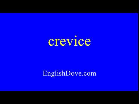 How to pronounce crevice in American English.