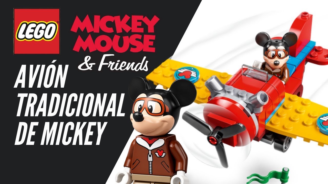 LEGO ANÁLISIS DISNEY: Mickey and Friends, el avion tradicional de mickey.