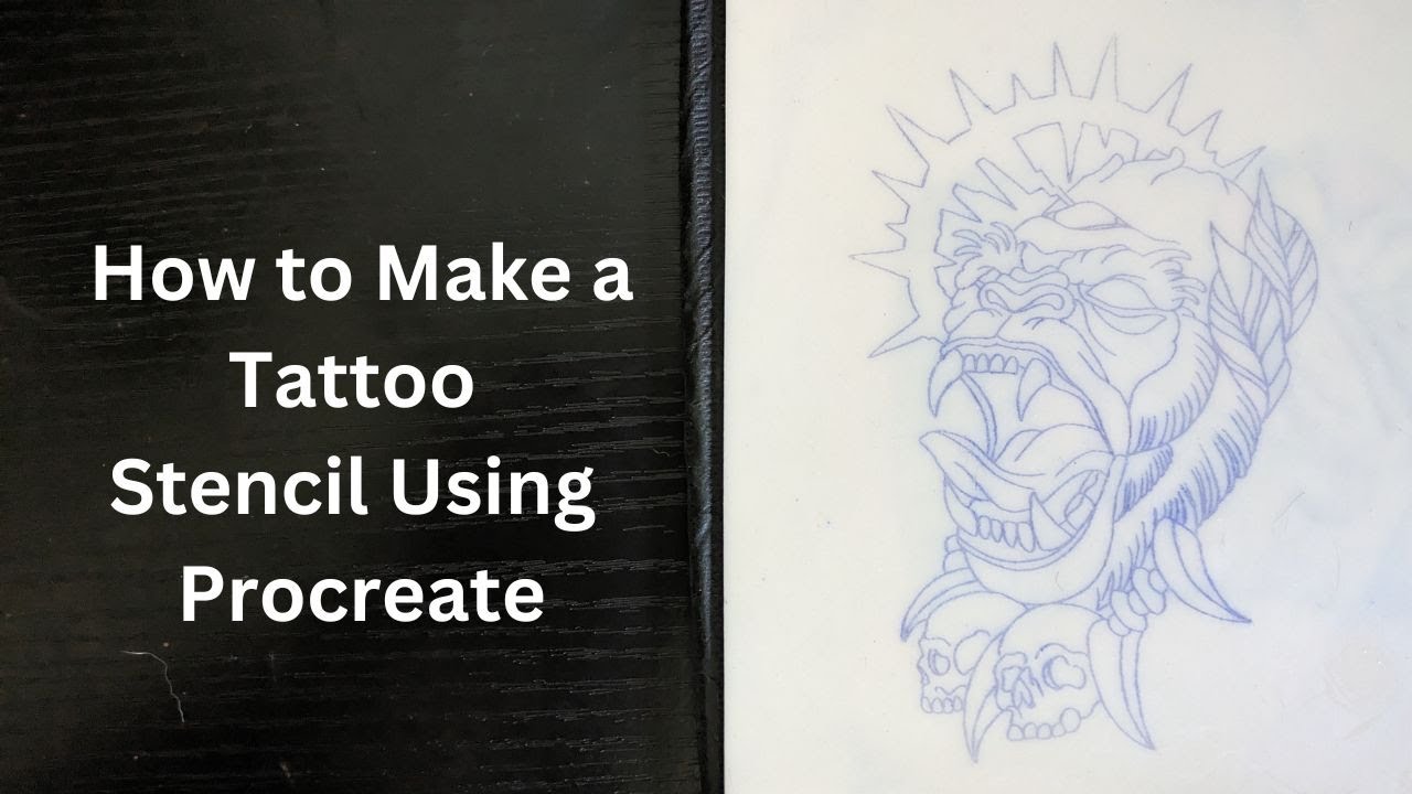 How to Make a Tattoo Stencil Using Procreate