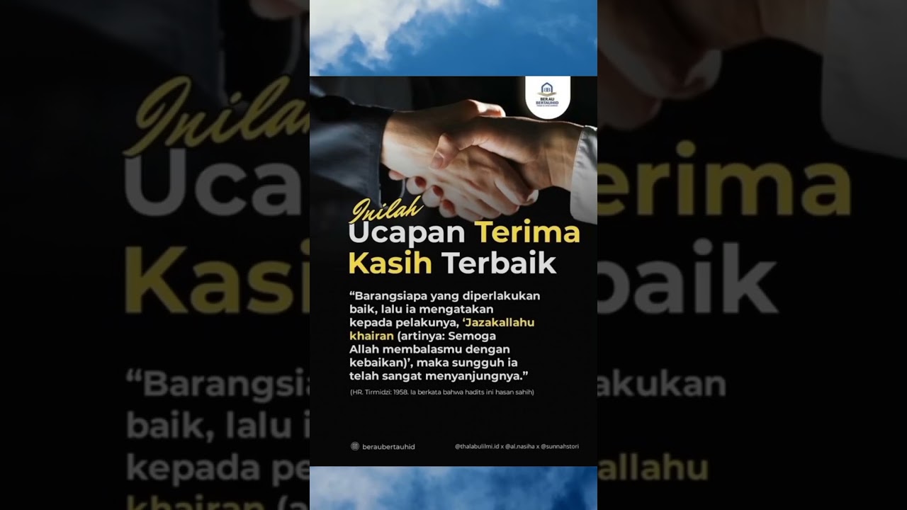 Ucapan terbaik untuk berterima kasih