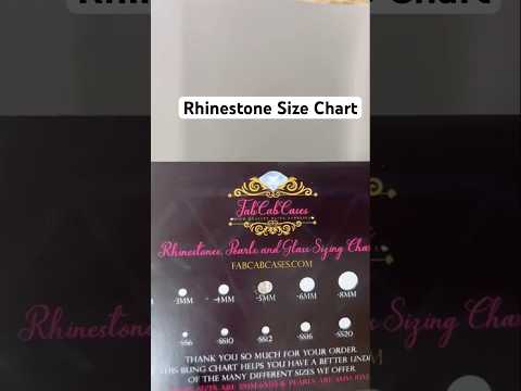 How to select rhinestone sizes #sizechart #rhinestones #sparkle #rhinestonesize #rhinestonetumbler
