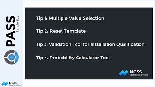 PASS Sample Size Software Videos | Sample Size Calculation Training