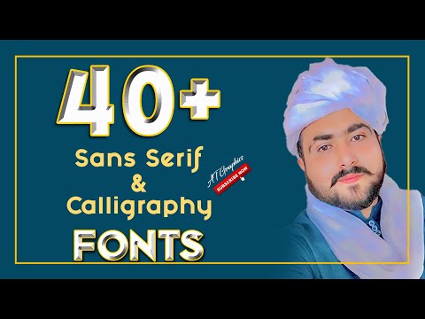How To Download 40+ Sans Serif & Calligraphy Fonts In Your PC | AT Graphics | Urdu/Hindi Tutorial.