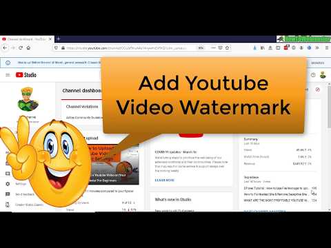 How to Add a Watermark Logo to All of Your Youtube Videos EASILY!