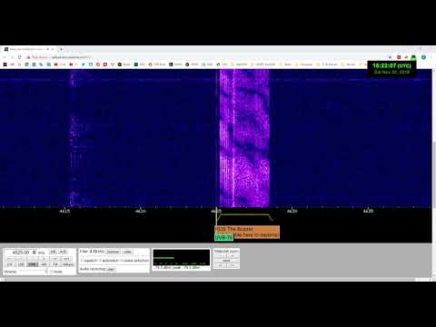 The Buzzer at 4625 kHz transmitting an unknown signal