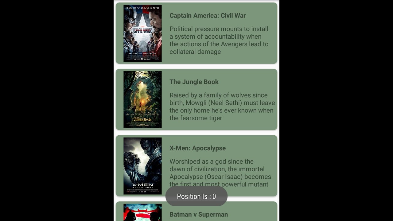 recyclerview with cardview android example demo