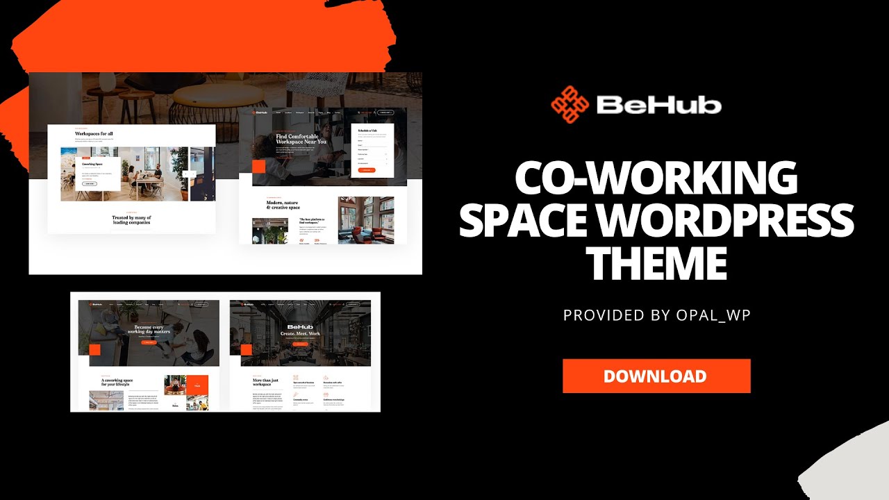 Behub Video Introduction | Coworking Space WordPress Theme Video | Opal_WP